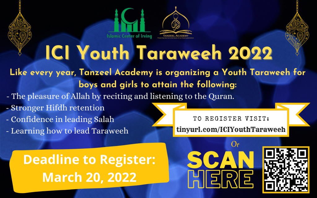 Islamic Center of Irving – 2555 Esters Road, Irving, TX